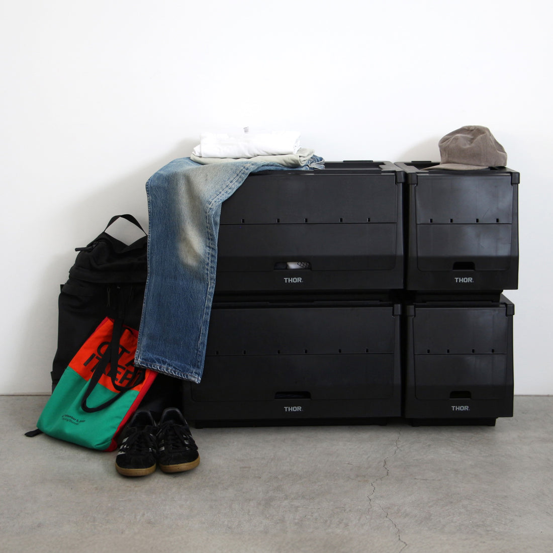 室内収納の大本命！スタッキングシェルフコンテナ / THOR STACKING SHELF CONTAINER – HATCH